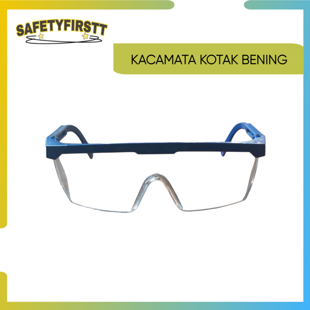 Jual KACAMATA SAFETY CLEAR / KACA MATA LAB SAFETY BENING KOTAK MURAH ...