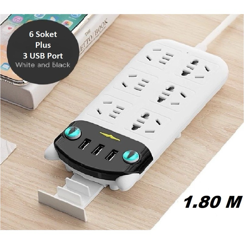 Jual Power Extension Socket USB port colokan listrik stopkontak colokan ...
