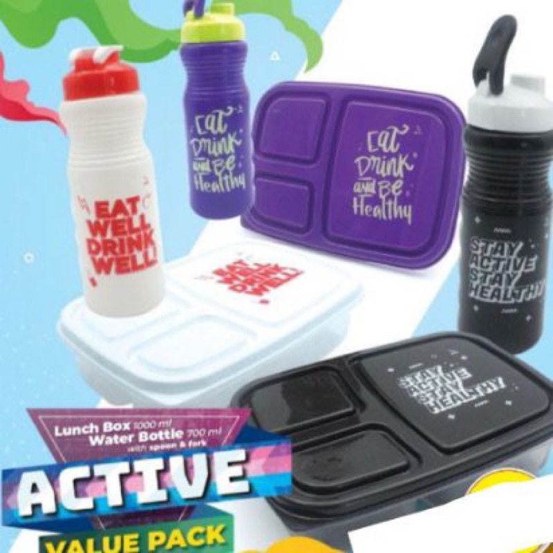Jual Tempat Makan Satu Set Sama Tumbler Lunch Box Satu Set | Shopee ...