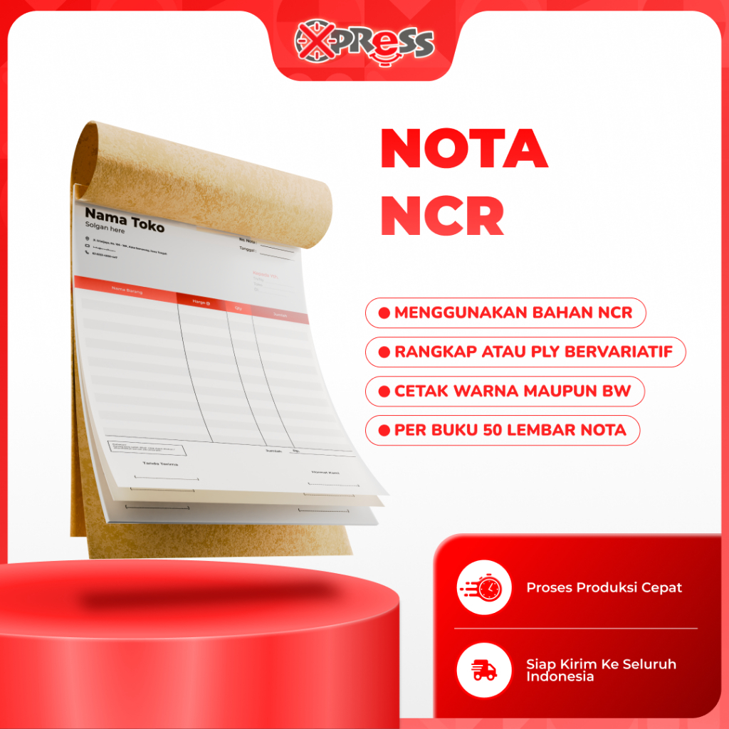 Jual Nota NCR/ Kwitansi Custom/ Cetak Nota/ Print Nota/ Cetak Nota ...
