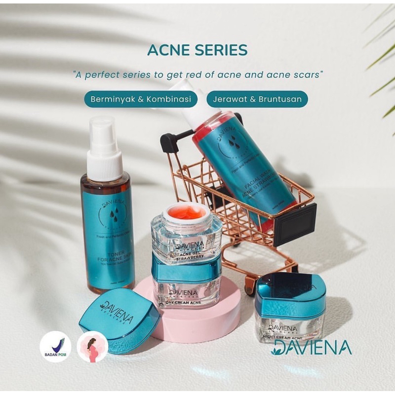 Jual Daviena Skincare Paket Acne Series | Paket Wajah Daviena Skincare ...