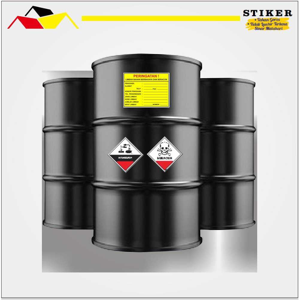 Jual Stiker Label tanda Simbol Keterangan Limbah B3 | Shopee Indonesia