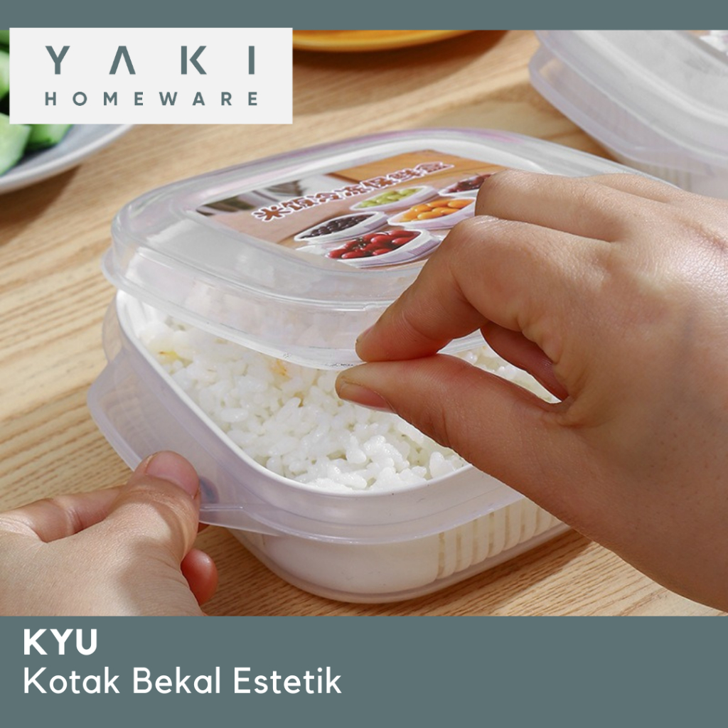 Jual YAKI - KYU Food Storage Double Layer Container Kulkas Daging ...