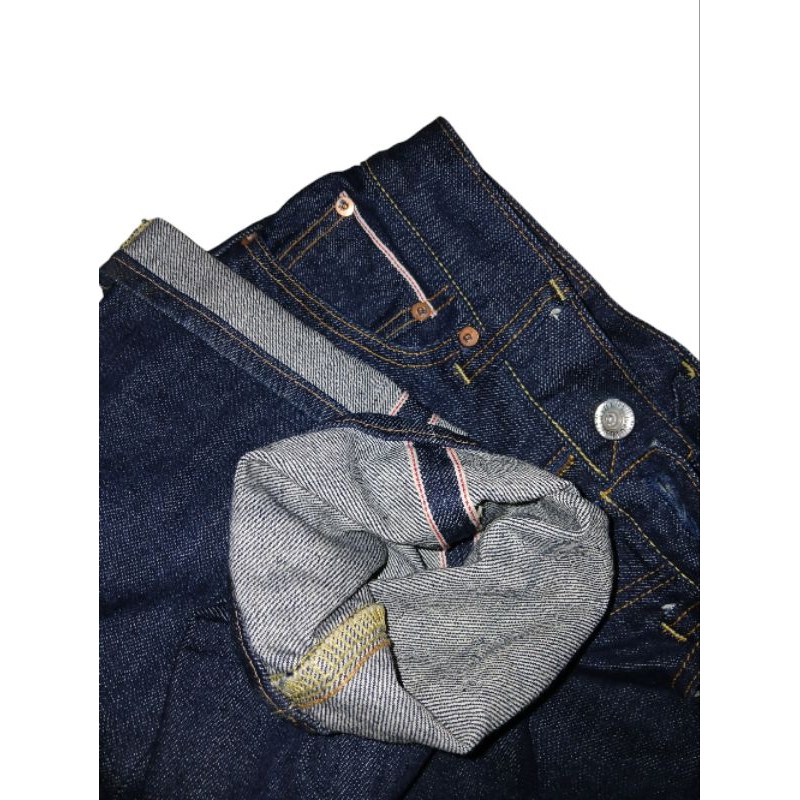 Jual Uniqlo S-002 Red Line Selvedge Raw Denim | Shopee Indonesia