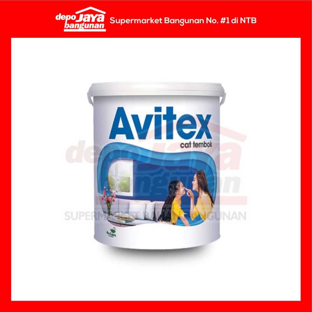 Jual Avitex cat tembok emulsion super white 5 kg | Shopee Indonesia