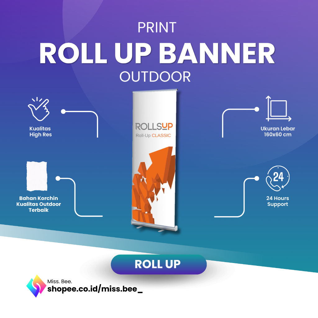 Jual PRINT STAND BANNER I PRINT ROLL UP BANNER I PILIHAN BAHAN OUTDOOR ...