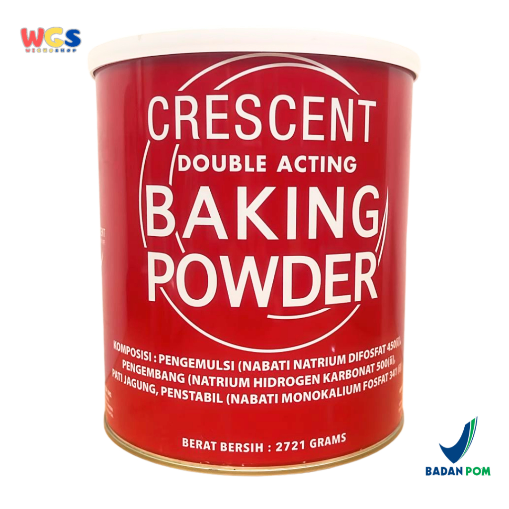 Jual Crescent Double Acting Baking Powder 2721g | Shopee Indonesia