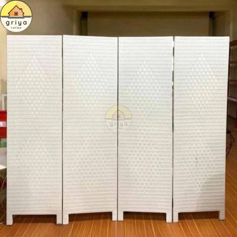 Jual Sketsel Partisi Ruangan Rotan Sintetis Pintu 4 Termurah Dan ...