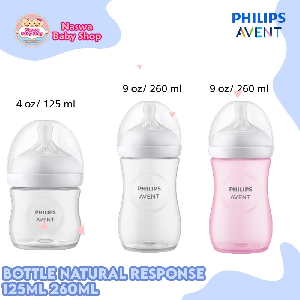 Jual Philips Avent Botol Susu Natural Response Single Pack 125ml 260ml ...