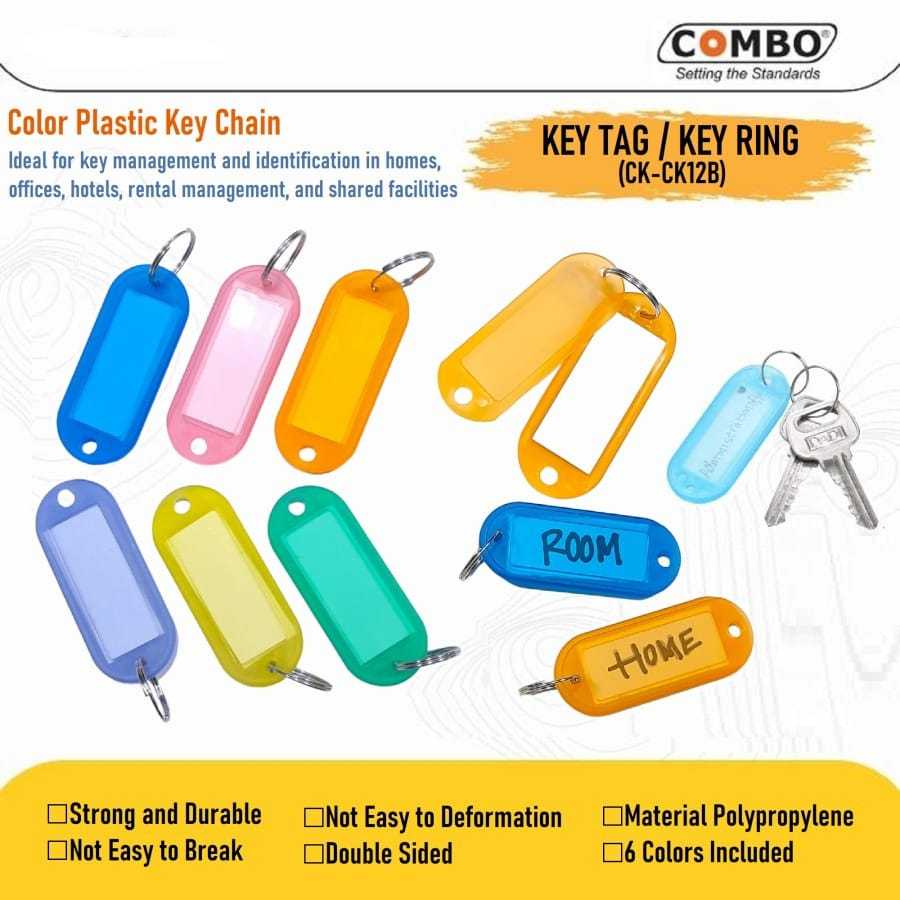 Jual Gantungan Kunci / Key Ring / Name Tag / Key Chain Tag Transparan ...