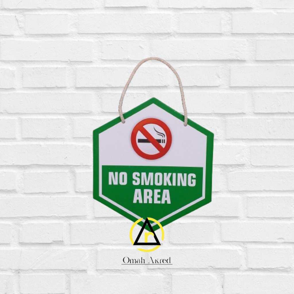 Jual Hard Poster No Smoking Area - Hard Poster Area Dilarang Merokok ...
