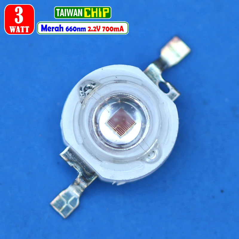 Jual HPL 3W Led 660nm 665nm Merah Pekat Grow Light Deep Red Lampu Led ...