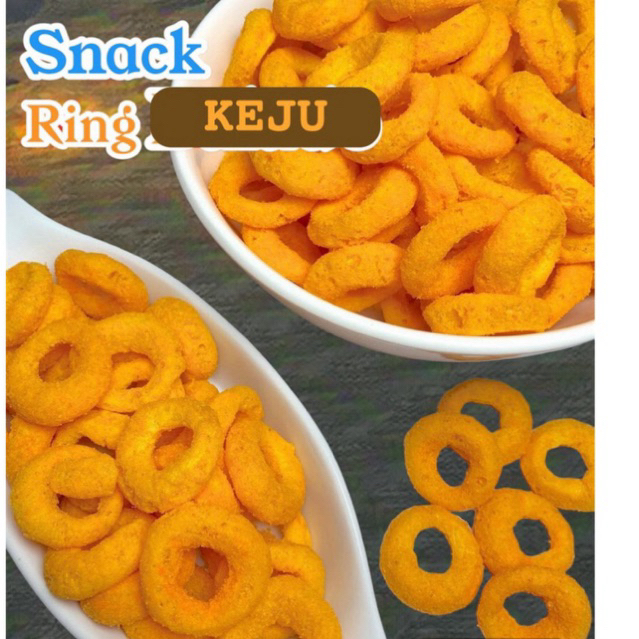 Jual SNACK RING / CEMILAN CHIKI RING RASA KEJU KEMASAN 250 GRAM ...