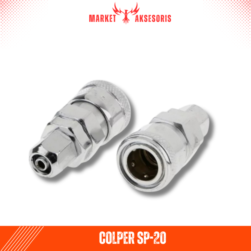 Jual Coupler Nepple Nepel Penyambung Selang Kompresor SP 20 Quick ...