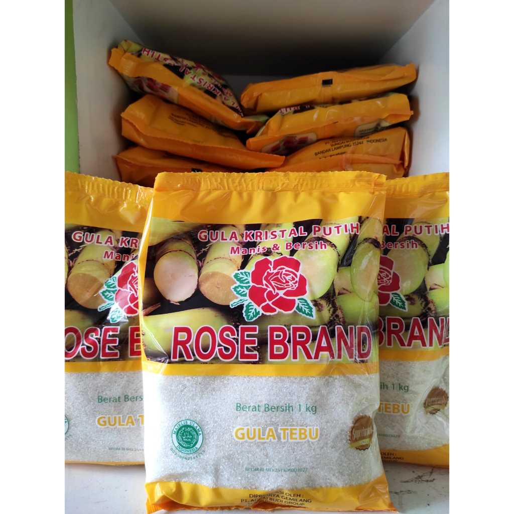 Jual RB GULA PASIR ROSEBRAND KUNING PER KARTON/KARUNG 20 PCS X 1 KG ...