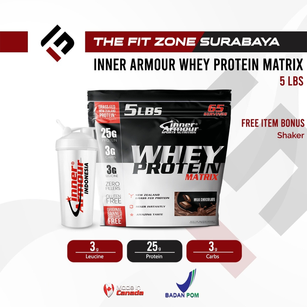 Jual Inner Armour Whey Protein Matrix 5 Lbs 100% Grassfed Whey Protein ...