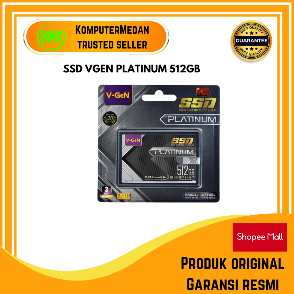 Jual SSD VGEN PLATINUM 512GB | Shopee Indonesia