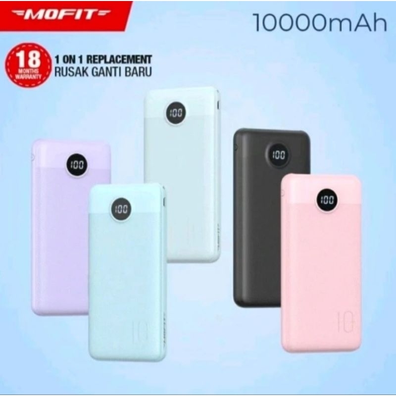 Jual MOFIT M18 POWER BANK 10000 mAh (Black) | Shopee Indonesia