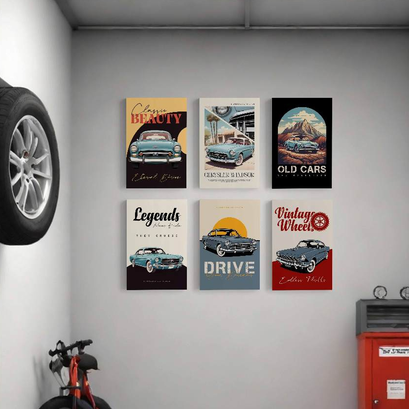 Jual Hiasan Dinding Tema Mobil Tua Vintage Old Car yang cocok untuk ...