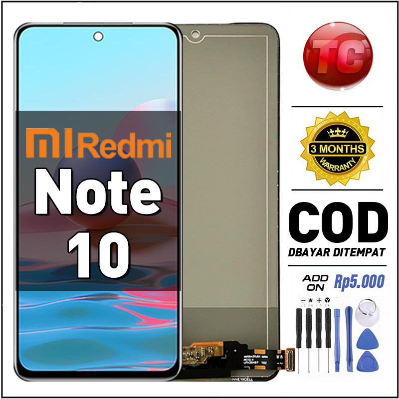 Jual LCD Redmi Note 10 Original asli Fullset Touchscreen Ori Compatible ...