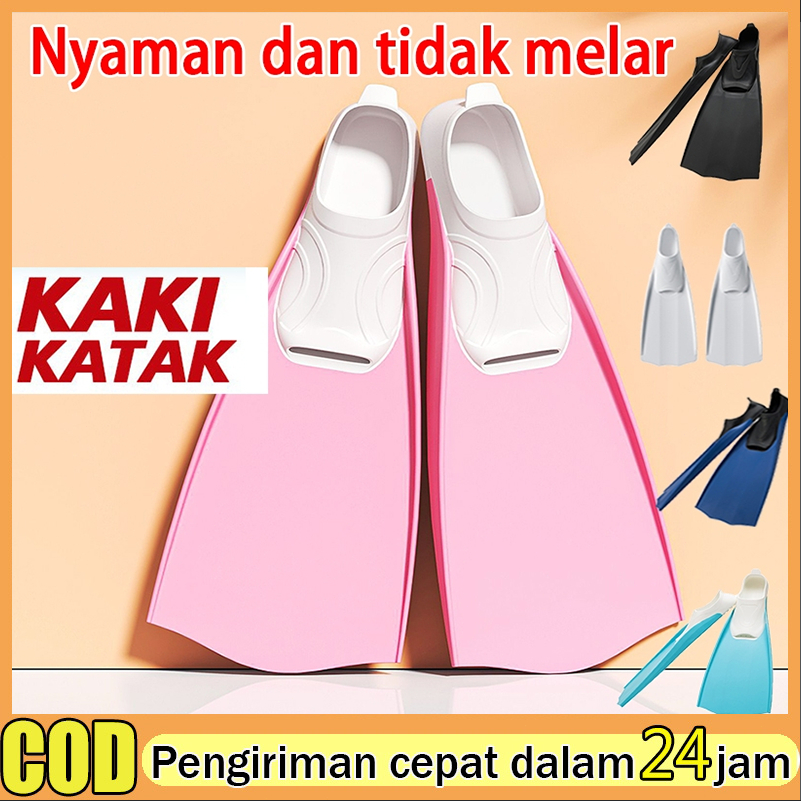 Jual sepatu katak Fins Snorkeling Kaki Katak Selam Renang Flipper Karet ...