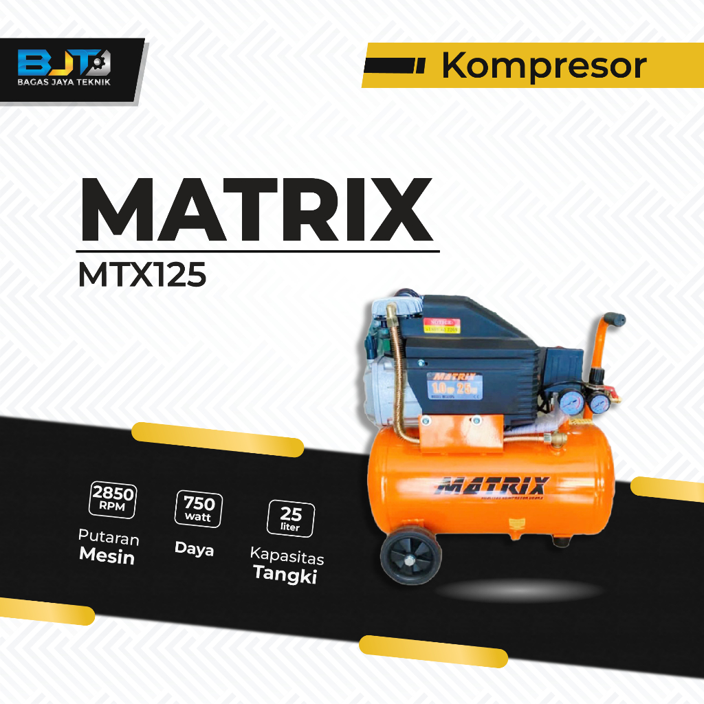 Jual Kompresor Angin MATRIX MTX125 750 Watt 1HP 25 Liter | Shopee Indonesia