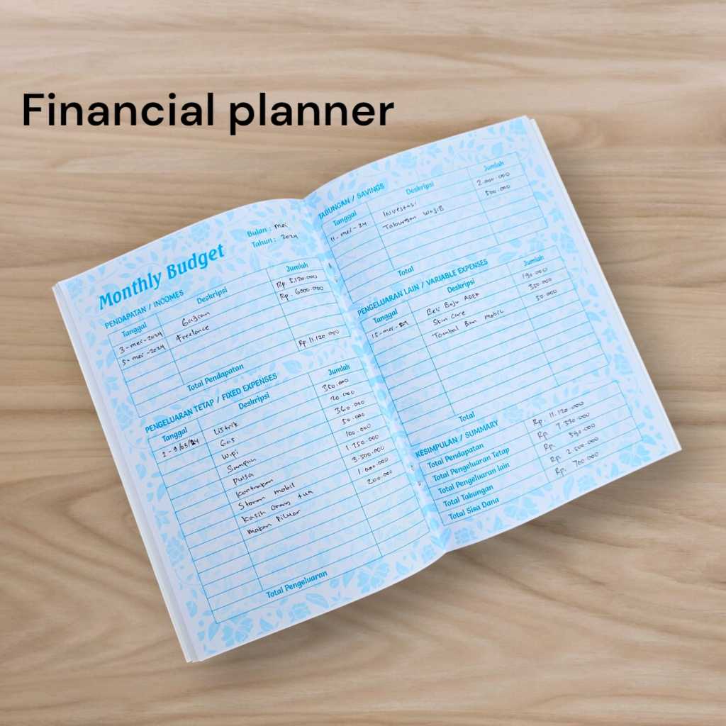 Jual [New Design] Buku Monthly Planner Simpel A5 / Buku Financial ...