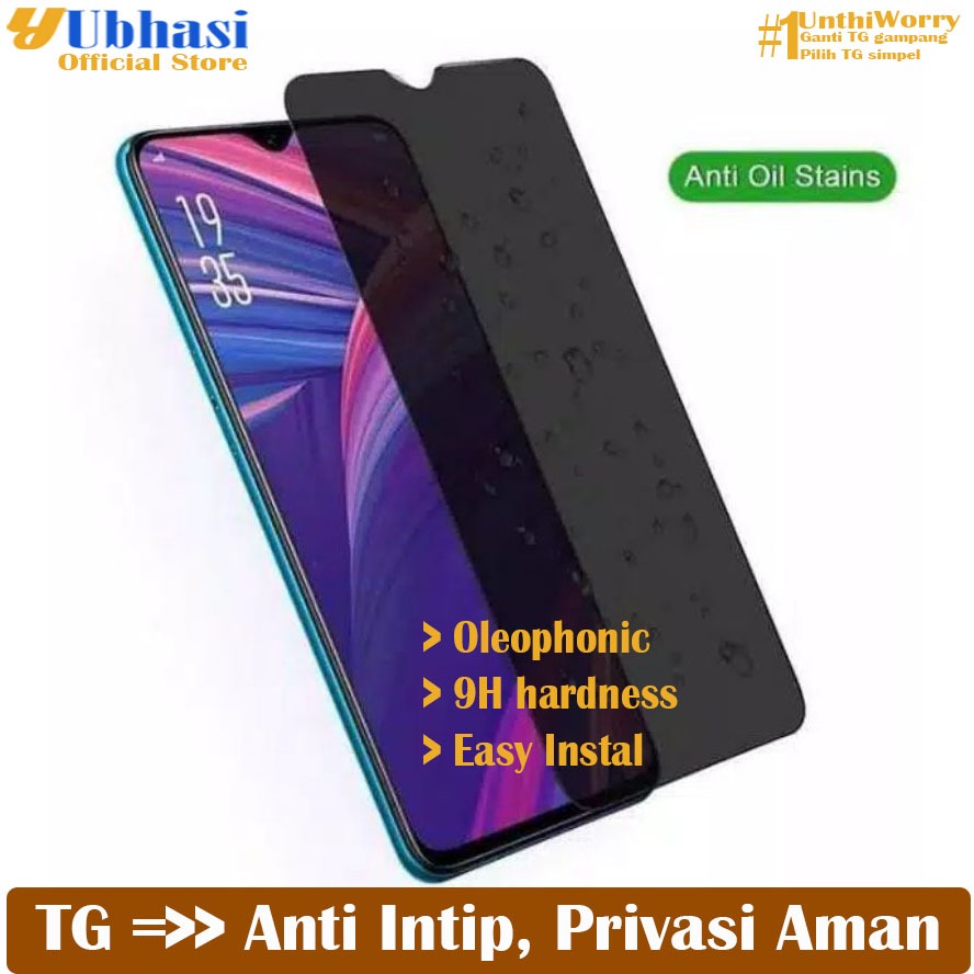 Jual Tempered Glass Anti Spy Realme C21 C21Y C25 C25S C25Y C30 C30S C31 C33 C35 C51 C53 C55 C55 ...