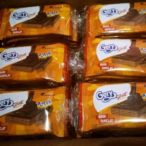 Jual gery salut wafer chocolate potek 15 gram | Shopee Indonesia