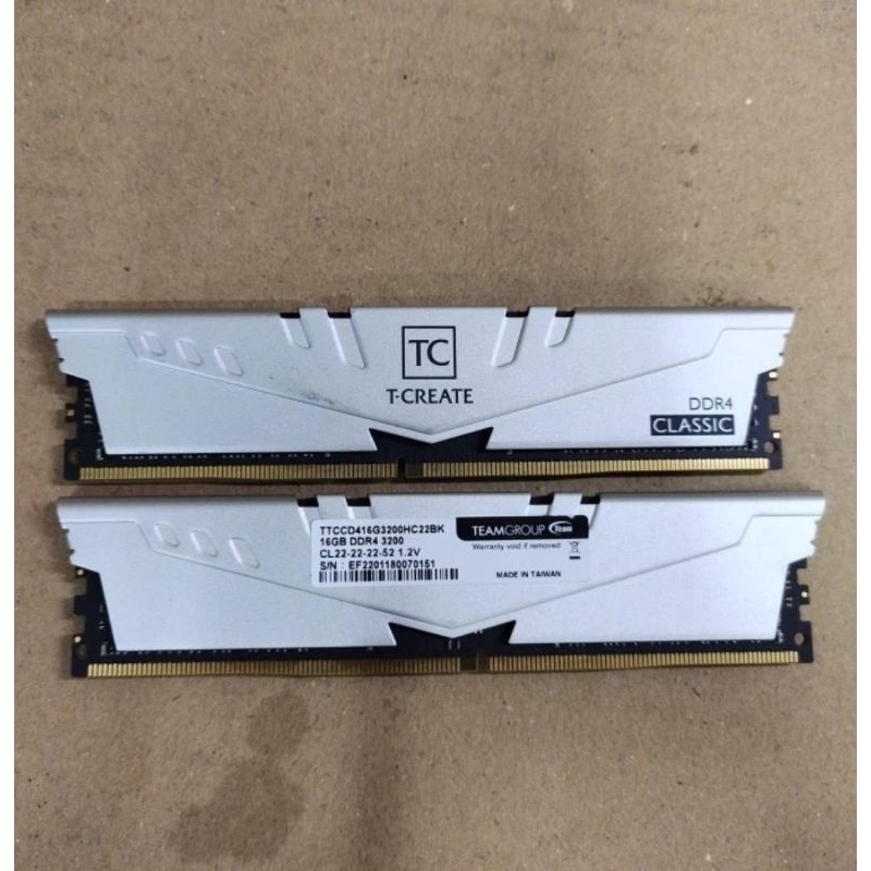 Jual RAM TEAM T-CREATE CLASSIC DDR4 16GB (2X8GB) 3200MHz | Shopee Indonesia