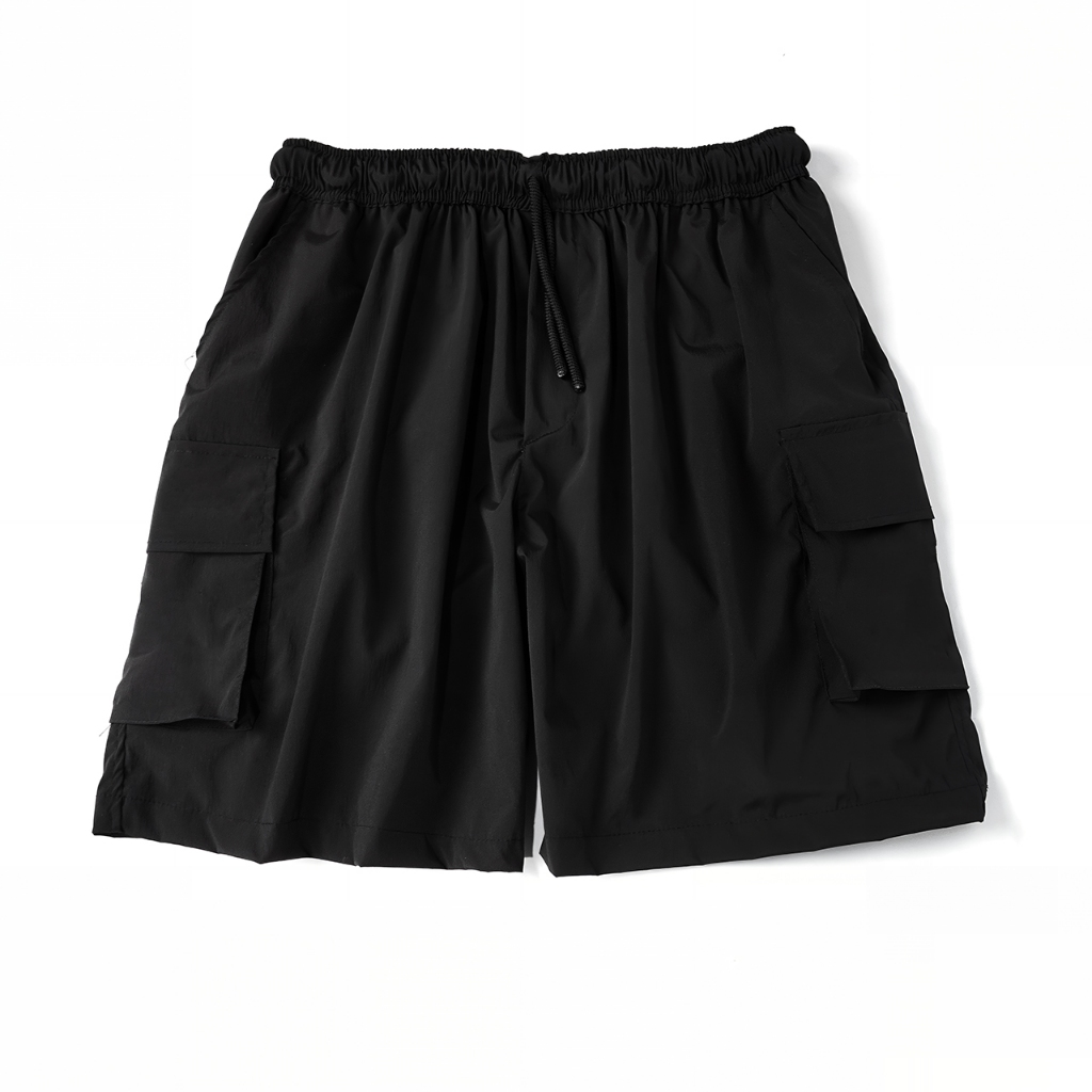 Jual Gonsu Short Pants Celana Pendek Pria Cargo Despo Polos - Hitam ...