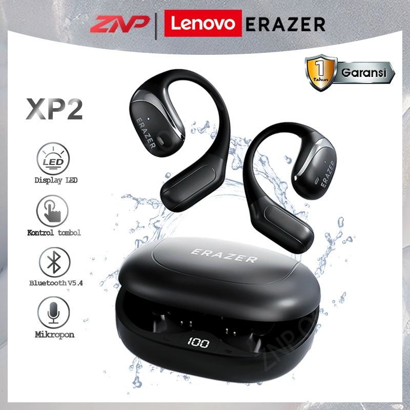 Jual ZNP X Lenovo ERAZER X9 Earphones Wireless Bluetooth 5.4 OWS Open ...
