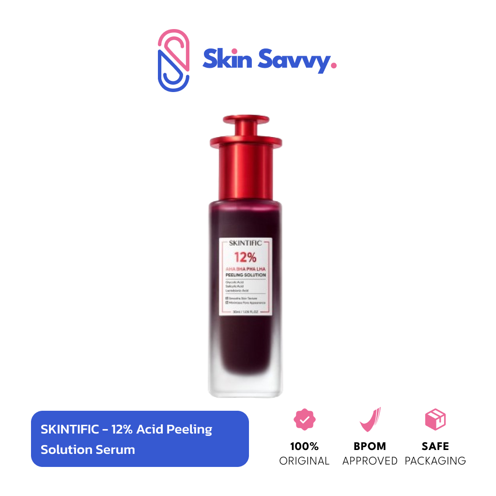 Jual SKINTIFIC 12% Acid Peeling Solution Serum 30ml | Eksfoliasi Wajah ...