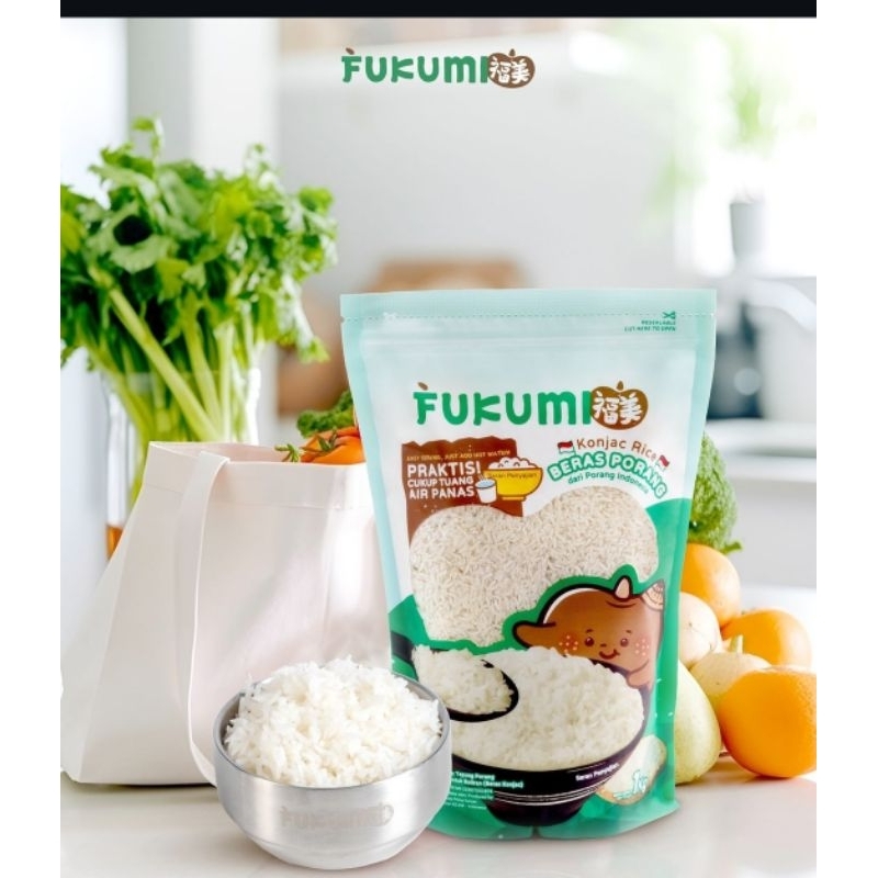 Jual Fukumi Beras Porang 1KG Pouch | Shirataki / Konjac Rice | Nasi ...