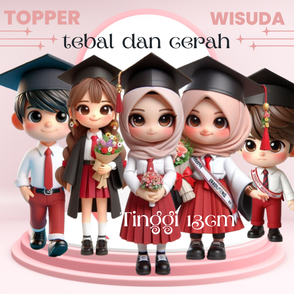 Jual Topper Wisuda SD / Topper Wisuda Sekolah / Perlengkapan Buket ...
