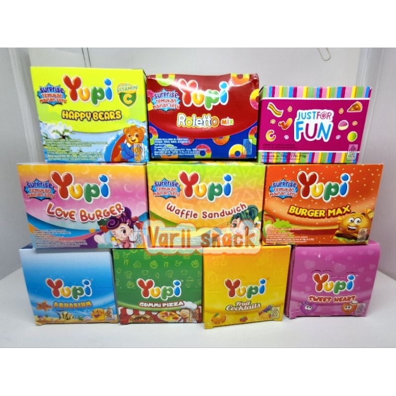 Jual Permen Gummy Yupi All Varian 1 Box 12 pcs | Shopee Indonesia
