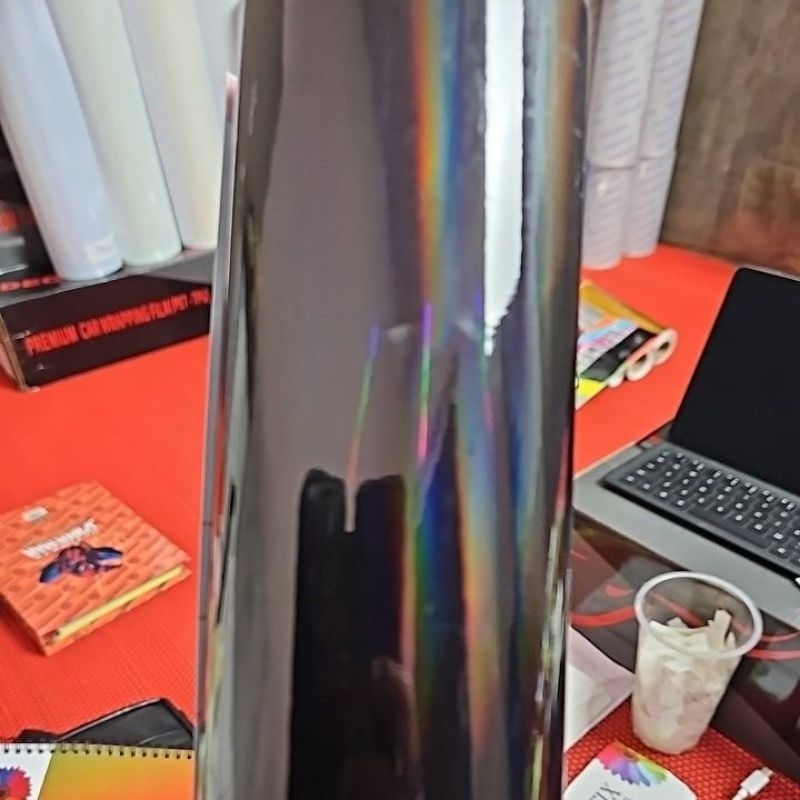 Jual Sticker Stiker Lasercrome DECOFIX 1 ROLL L50cm X P9meter | Shopee ...