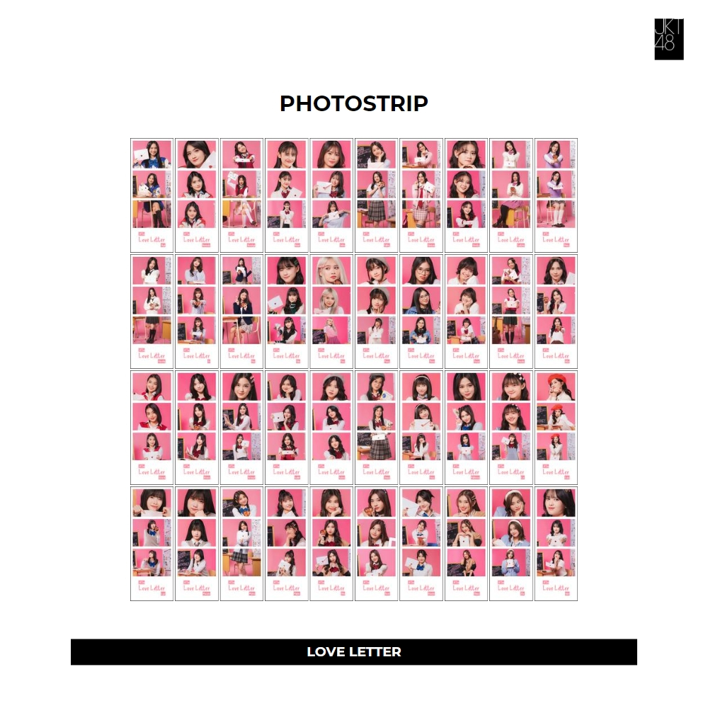 Jual PHOTO STRIP JKT48 LOVE LETTER (HARGA 1 PCS + LAMINASI 2SISI) WOTA FOTO STRIPS TANDA TANGAN ...