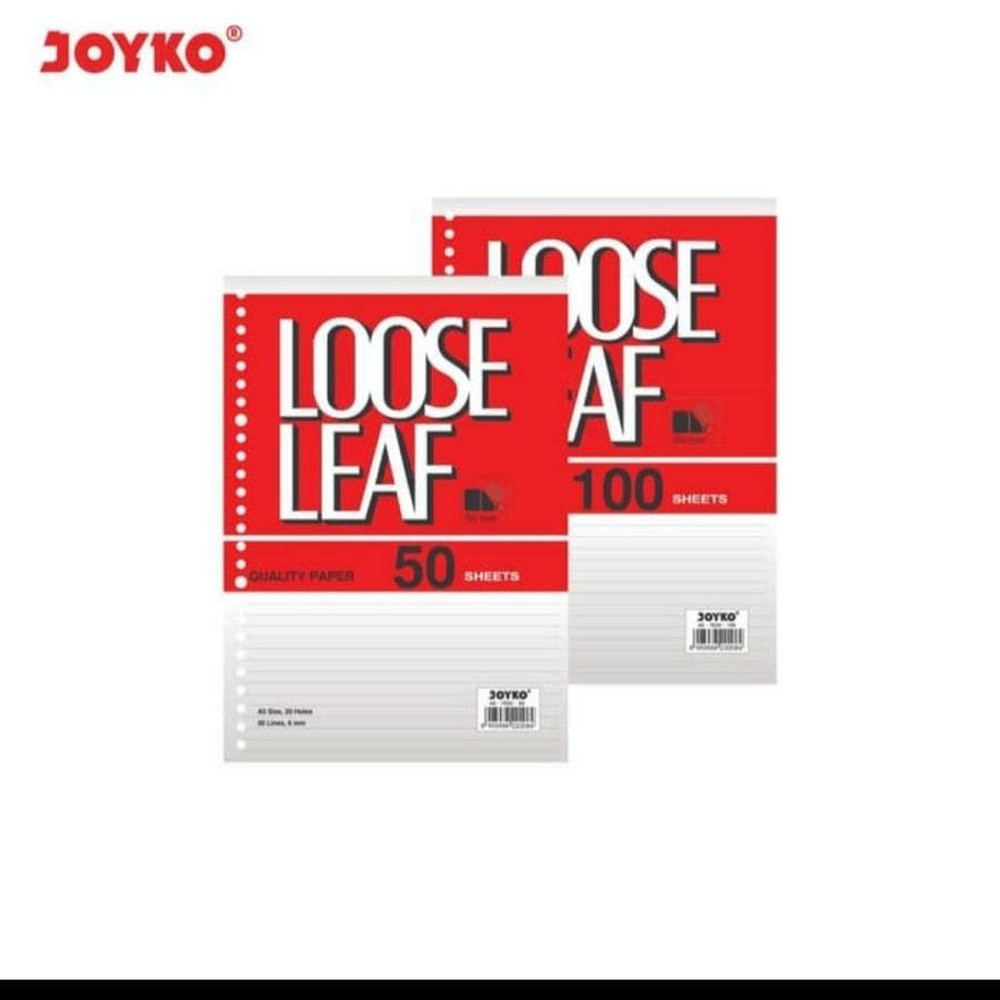 Jual Loose Leaf / Isi Kertas File Binder Joyko - A5-Ruled 100Lbr | Shopee Indonesia