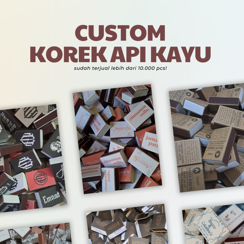 Jual [1 PCS] CUSTOM KOREK API KAYU LILIN AROMATERAPI / MATCHSTICK ...