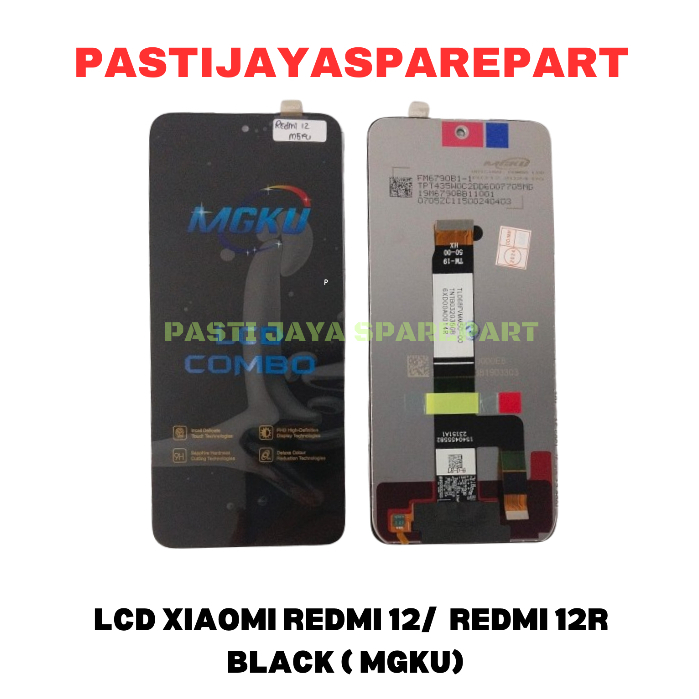 Jual LCD TOUCHSCREEN XIAOMI REDMI 12/ REDMI 12R BLACK | Shopee Indonesia