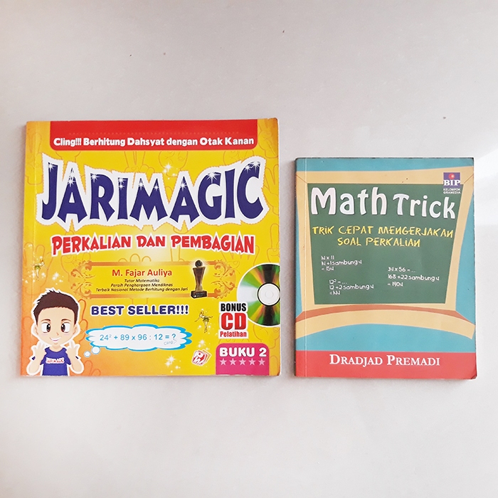 Jual Math Trick Trik Cepat Mengerjakan Soal Perkalian Jari Magic ...