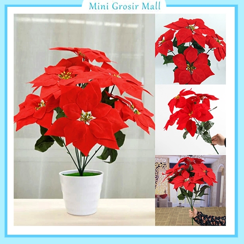 Jual Tanaman hias bunga kastuba Artificiall dekorasi 7 kuntum ...