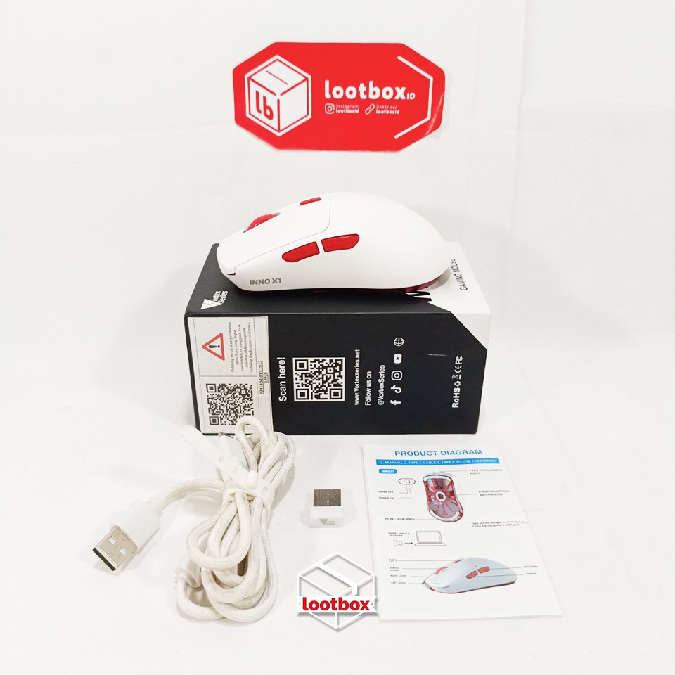 Jual Mouse Gaming Wireless Vortex Series Inno x1 - SECOND | Shopee ...