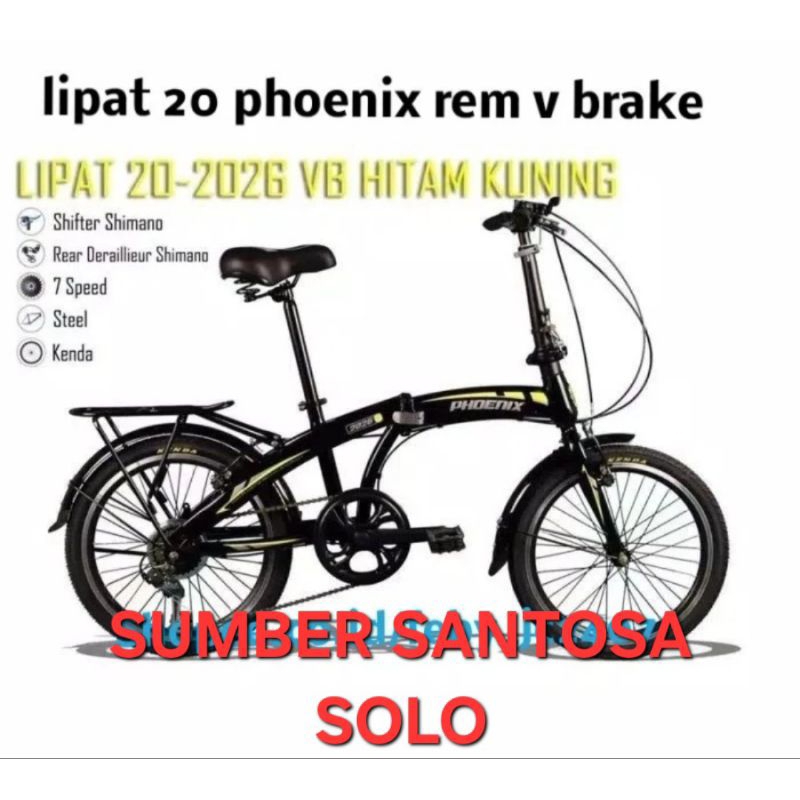 Jual SEPEDA LIPAT PHOENIX 20 INCH SHIMANO EQUIPMENT | Shopee Indonesia