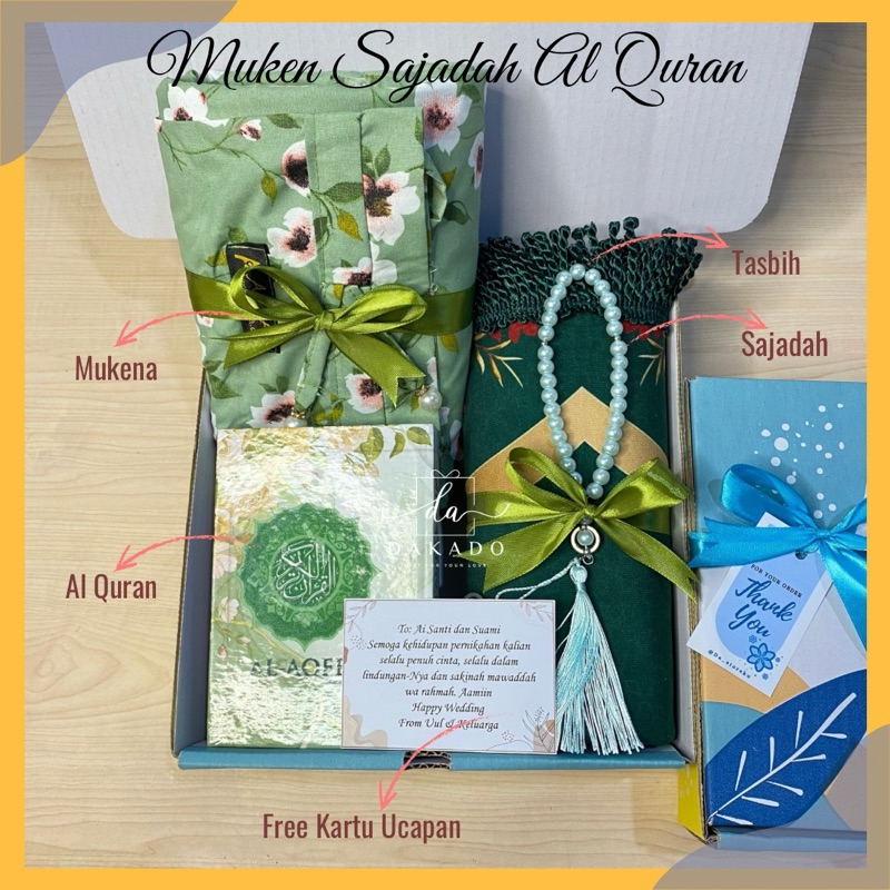 Jual HAMPERS MUKENA SARUNG SATU SET ALAT SHOLAT KADO SESERAHAN ...