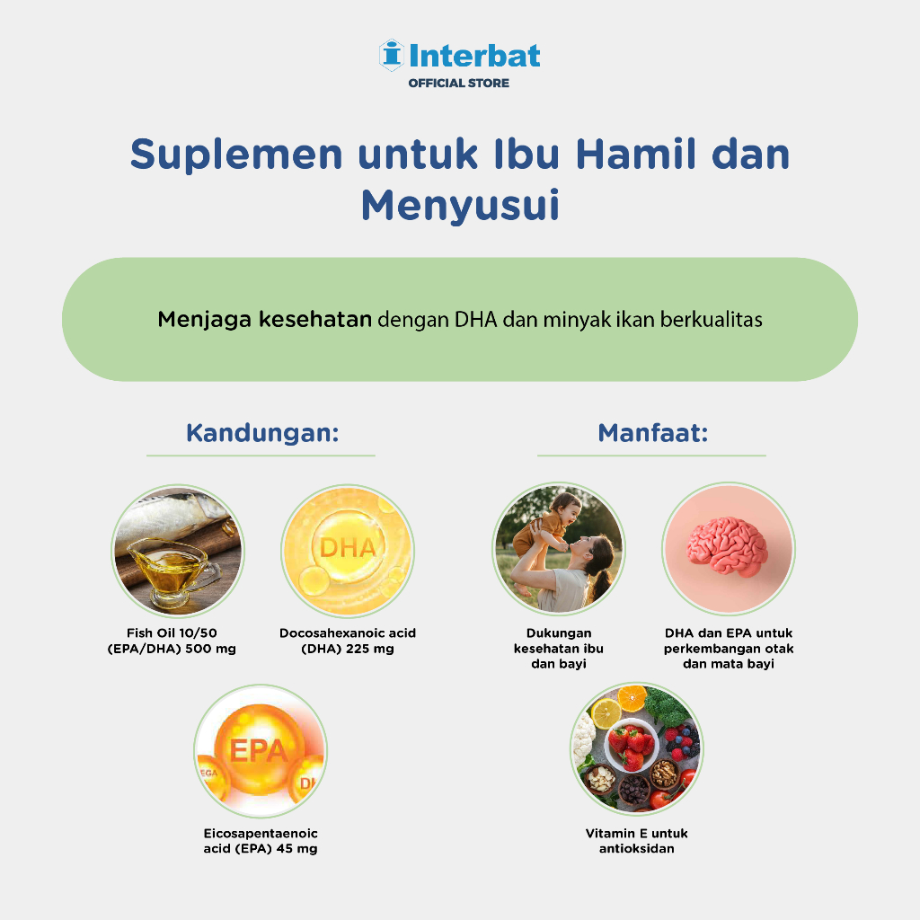 Jual Inlacta DHA 3 Strip @10 Kapsul - Suplemen dengan Kandungan DHA ...