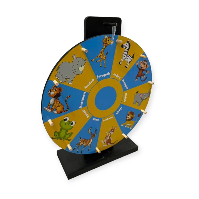 Jual Mainan Edukasi Anak Lingkaran Wheel of Fortune Roda Putar ...