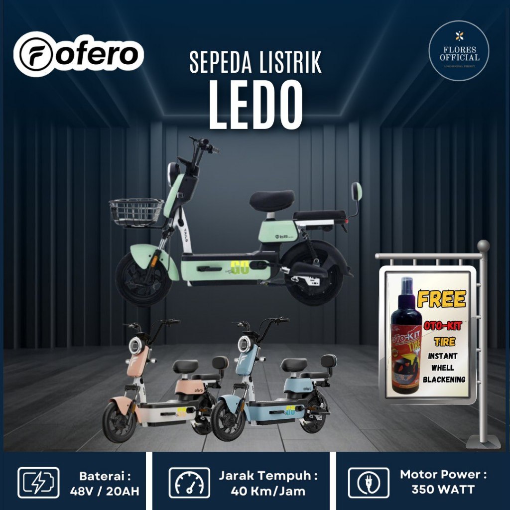 Jual SEPEDA LISTRIK OVERO OFERO LEDO | Shopee Indonesia
