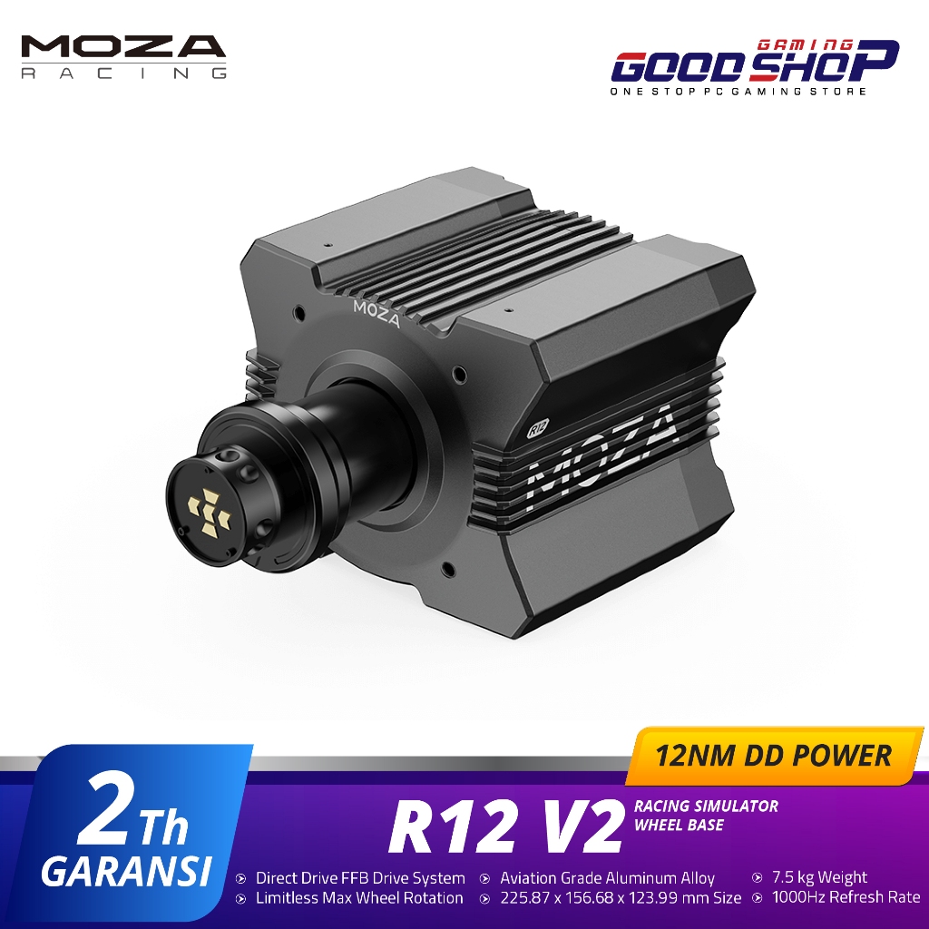 Jual MOZA Racing R12 / R-12 Direct Drive 12Nm | Racing Simulator Wheel ...